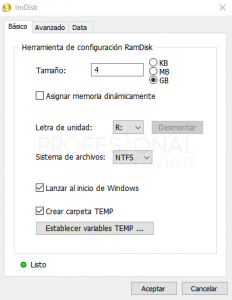 RAMDISK qué es y cómo crear una en Windows