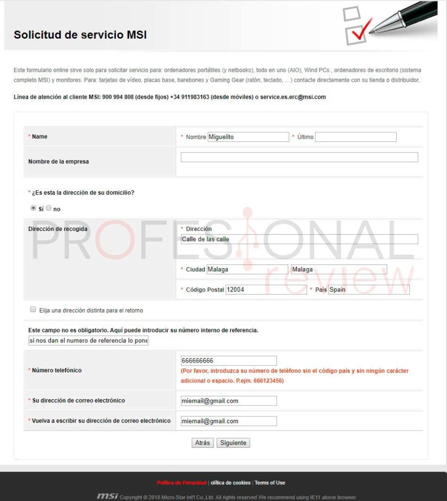 ᐅ Cómo hacer un RMA con MSI paso a paso | Garantía MSI