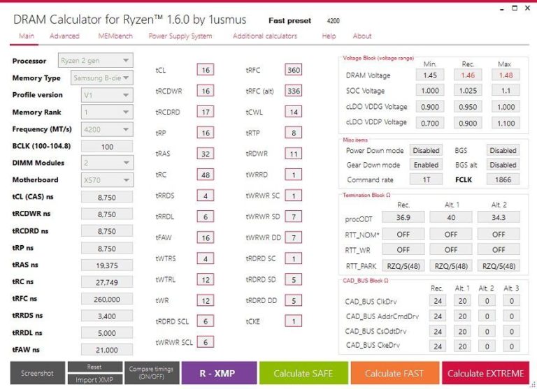 DRAM Calculator for Ryzen se actualiza a la v1.7.0 con varias mejoras