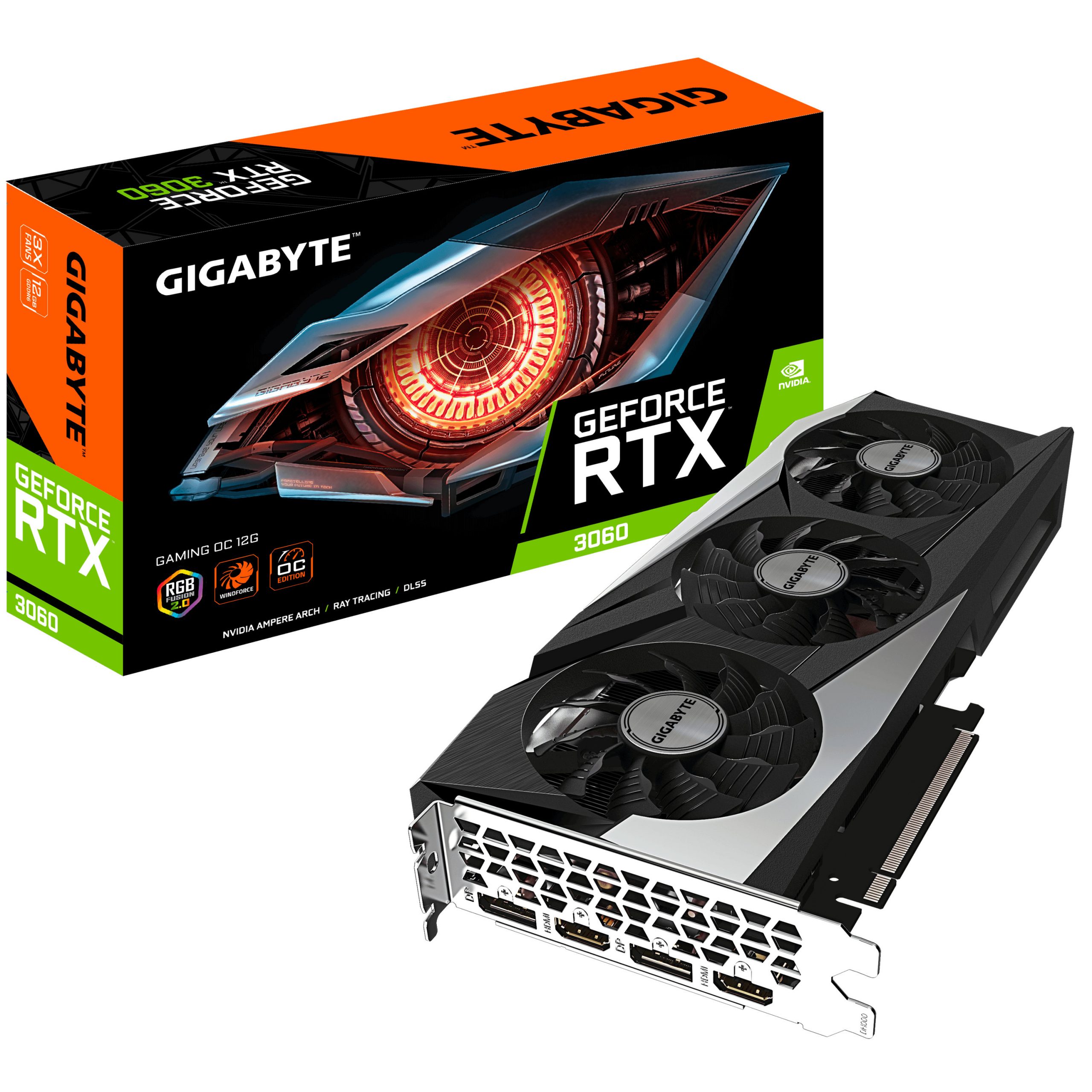 Gigabyte RTX 3060 Anuncian Las Series GAMING OC EAGLE Y VISION