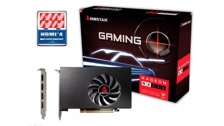 Biostar RX 550, relanzamiento con el chip Lexa Pro