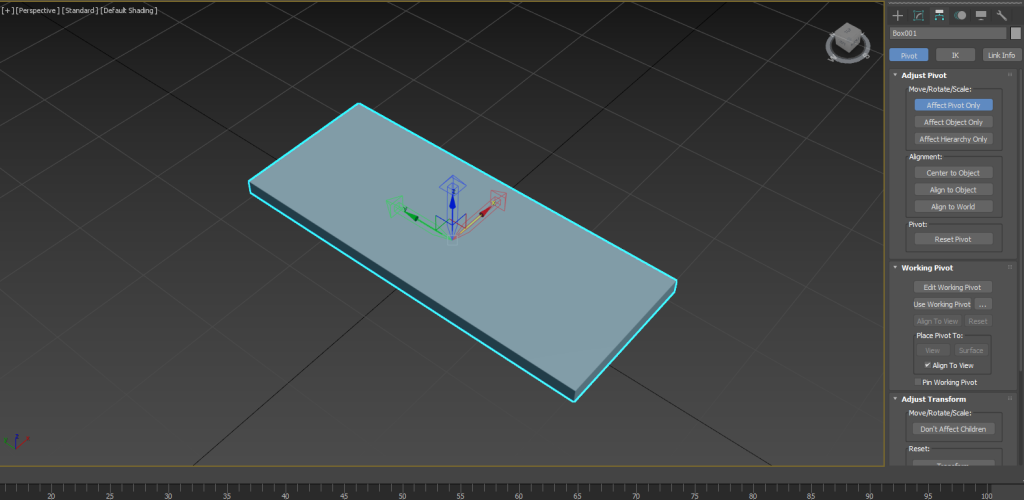 Punto de pivote en 3ds Max, todo lo que necesitas saber