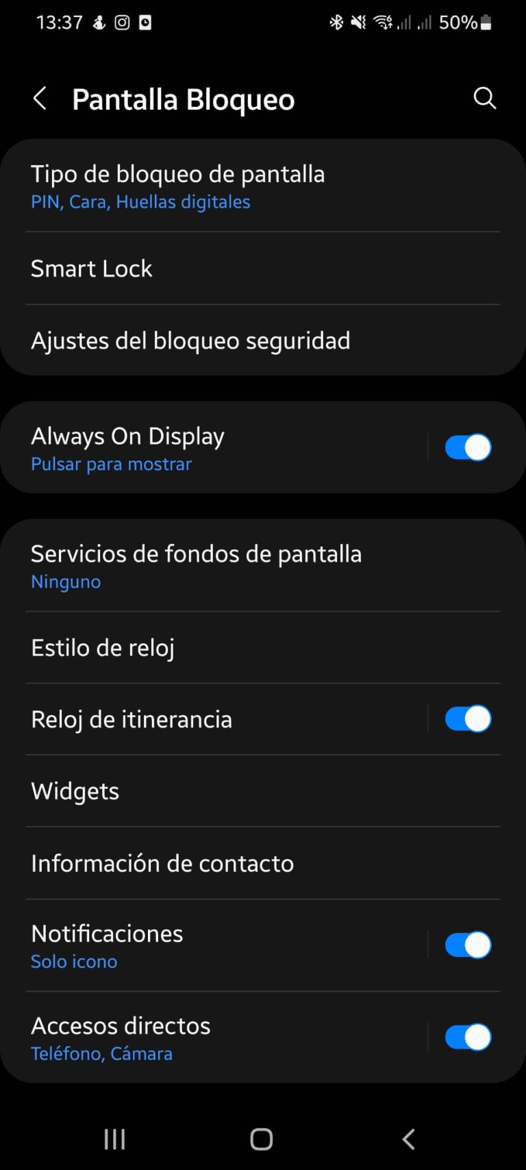 Bloqueo de pantalla en Samsung como quitarlo en S21 y S22