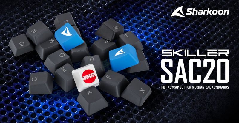 Sharkoon SKILLER SAC20/S4: Teclas PBT compatibles con ARGB