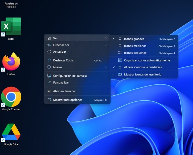 Cómo cambiar tamaño de iconos en Windows 11 PASO a PASO