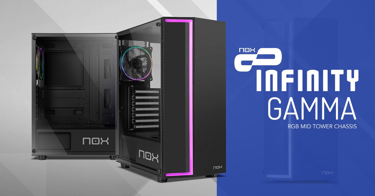 NOX Infinity Gamma: chasis bueno, bonito y barato