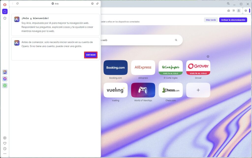 Opera Aria: guia completa sobre esta IA integrada en el navegador