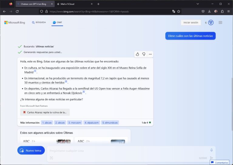 Bing Chat: guía rápida para comenzar a usar esta IA