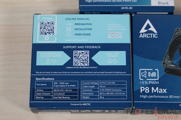 Arctic P8 Max Review en Español (Análisis completo)