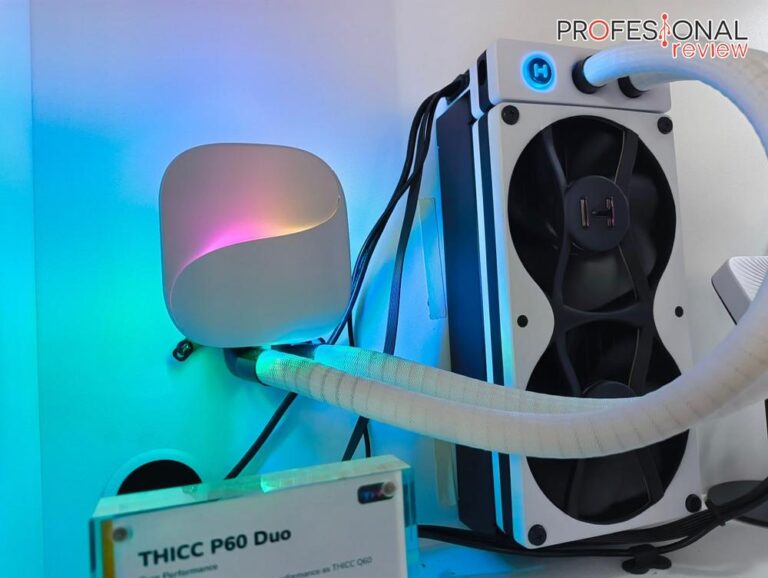 THICC Q80 Trio - Disipador AIO de 360 mm con pantalla HD
