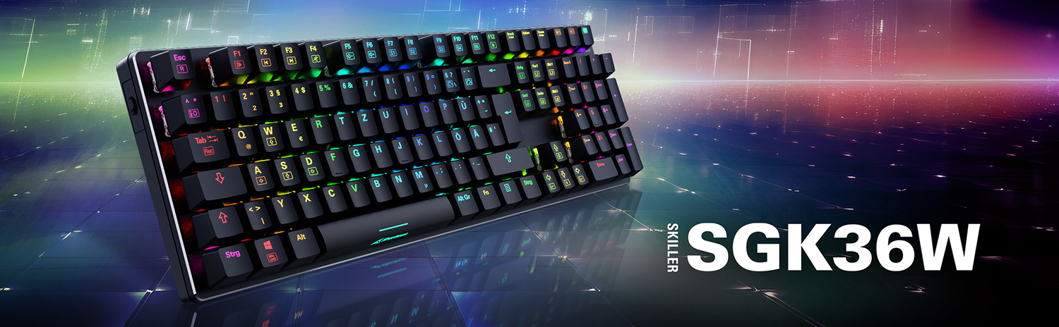 Sharkoon presenta el teclado SKILLER SGK36W