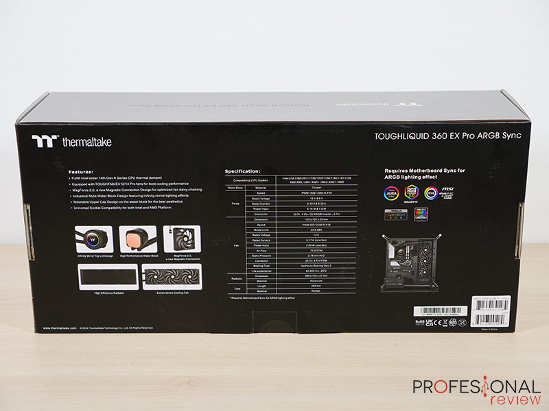 Thermaltake TOUGHLIQUID 360 EX Pro ARGB Sync Review en Español ...