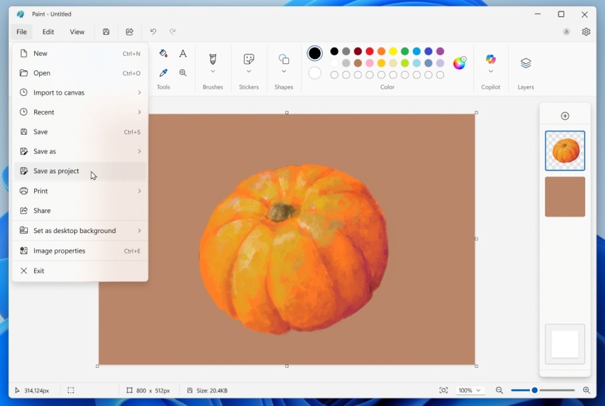 Microsoft Paint estrena archivos de proyecto y nuevas herramientas de ...