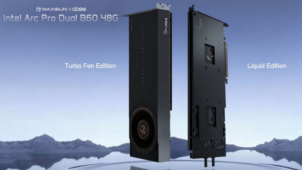 Arc Pro Dual B60 Liquid Edition: la nueva bestia líquida de MaxSun