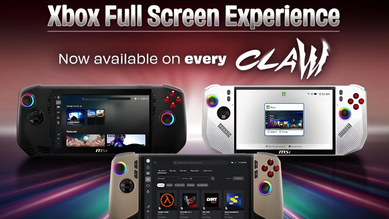 MSI Claw mejora su rendimiento con Xbox Full-Screen Experience
