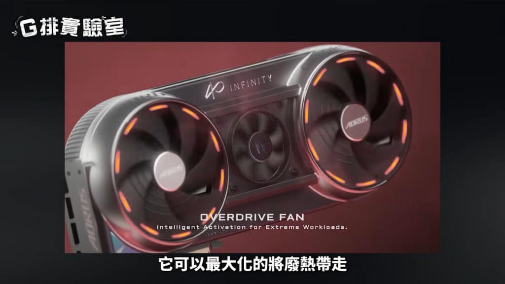 AORUS RTX 5090 Infinity 32G promete 77°C máximos bajo estrés
