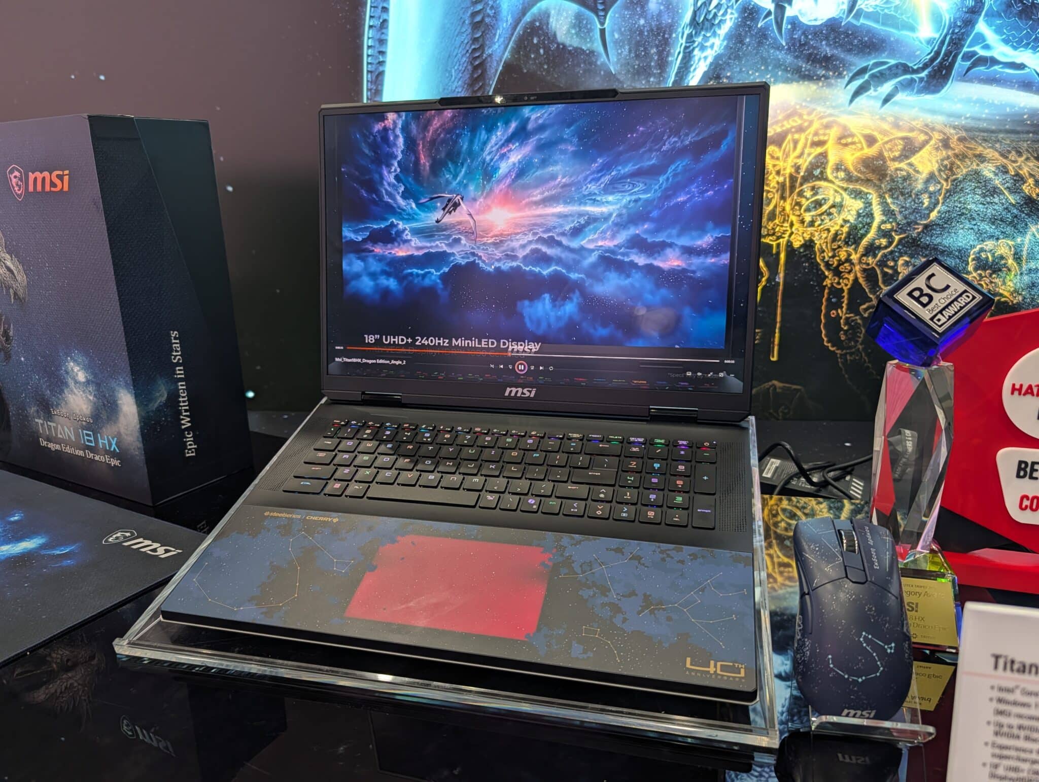 MSI muestra en Computex 2026 el Titan 18 HX Dragon Edition Draco Epic ...